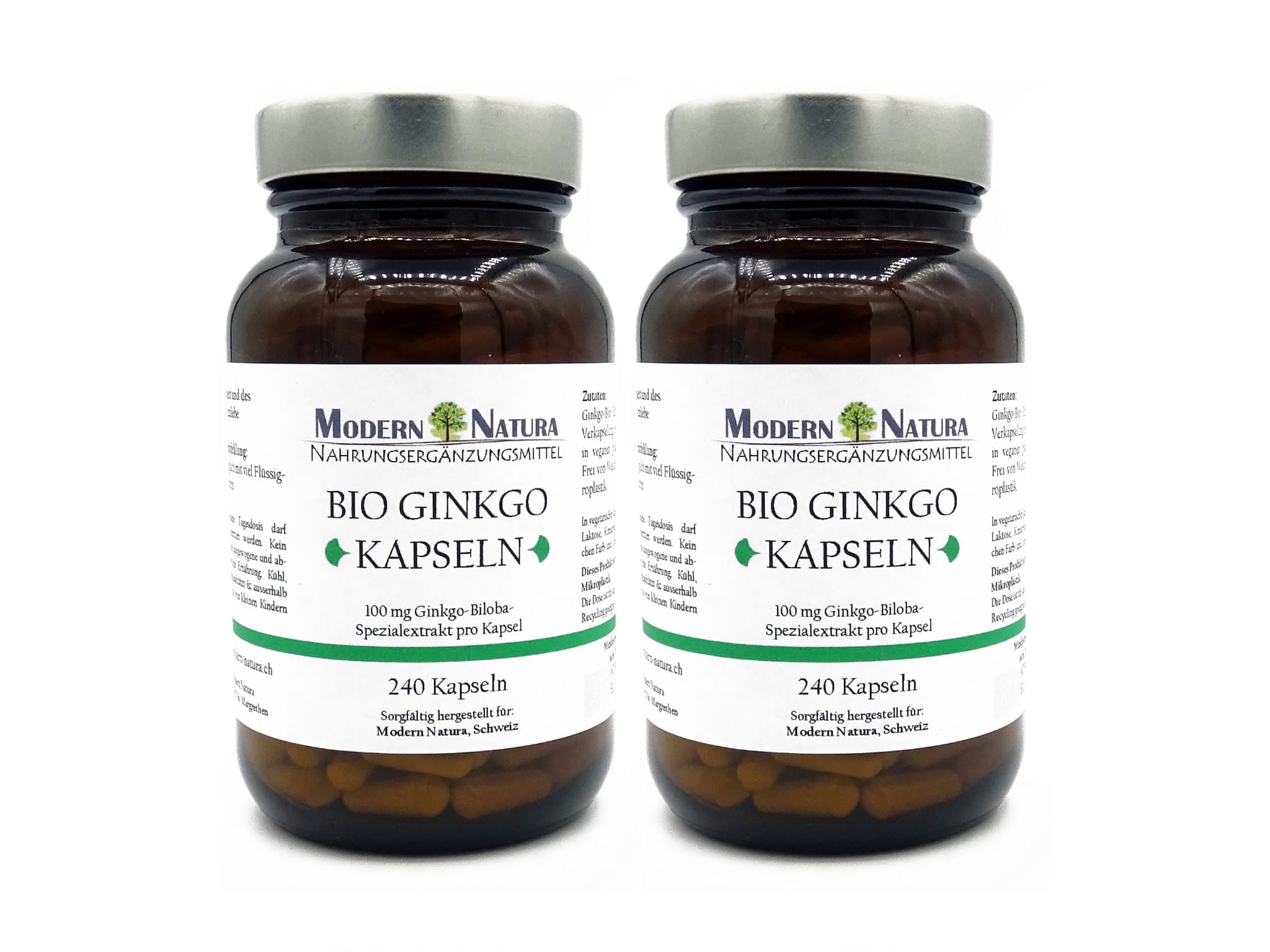 BIO Ginkgo Kapseln - 2x 240 Kapseln Vorteilspack - Biloba ...